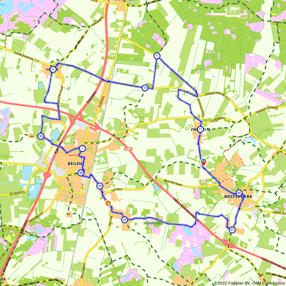 A tour from Westerbork - Midden-Drenthe - Cycling route | Route.nl