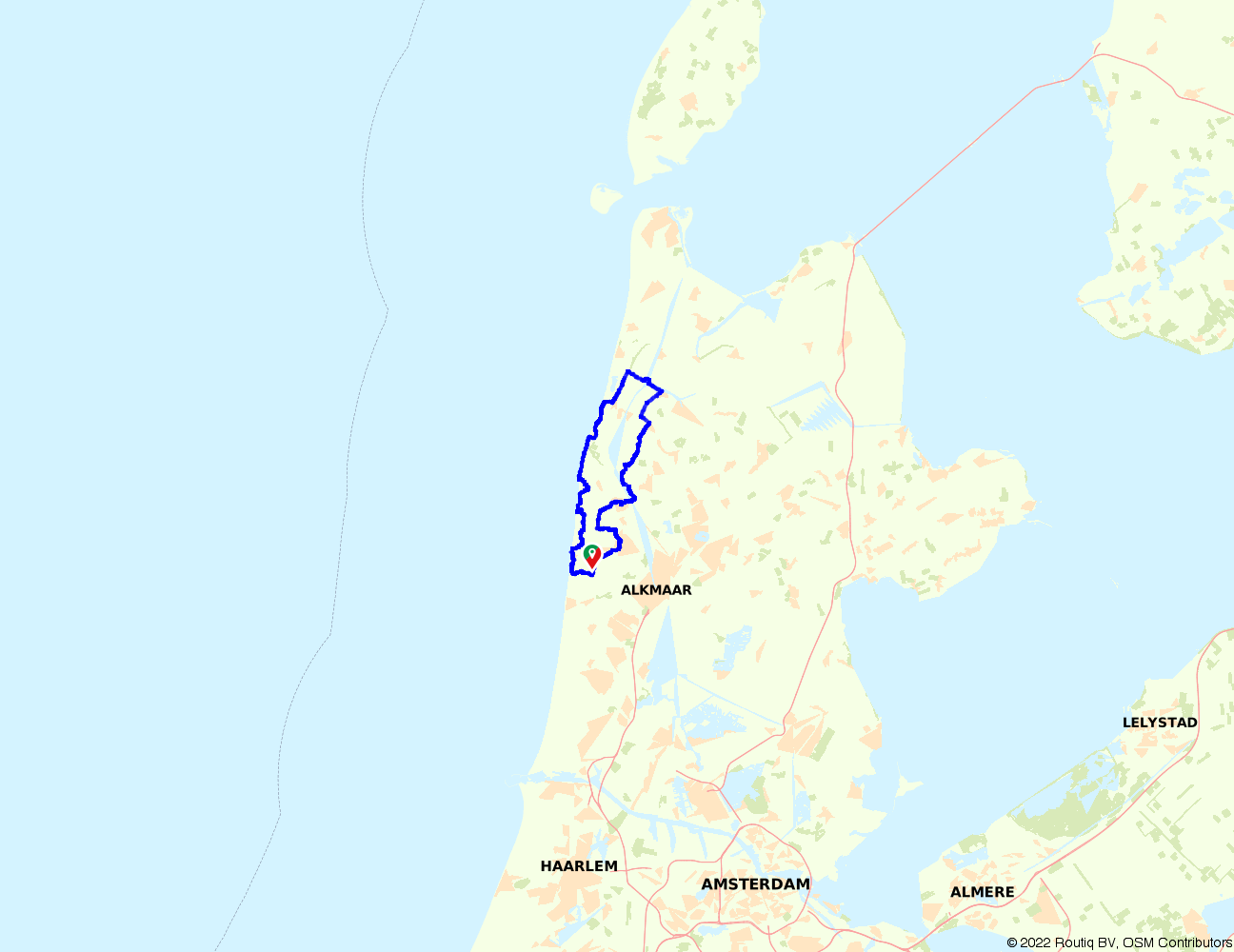 Schoorlse Duinen en Noordzee - Bergen (NH) - Fietsroute | Route.nl