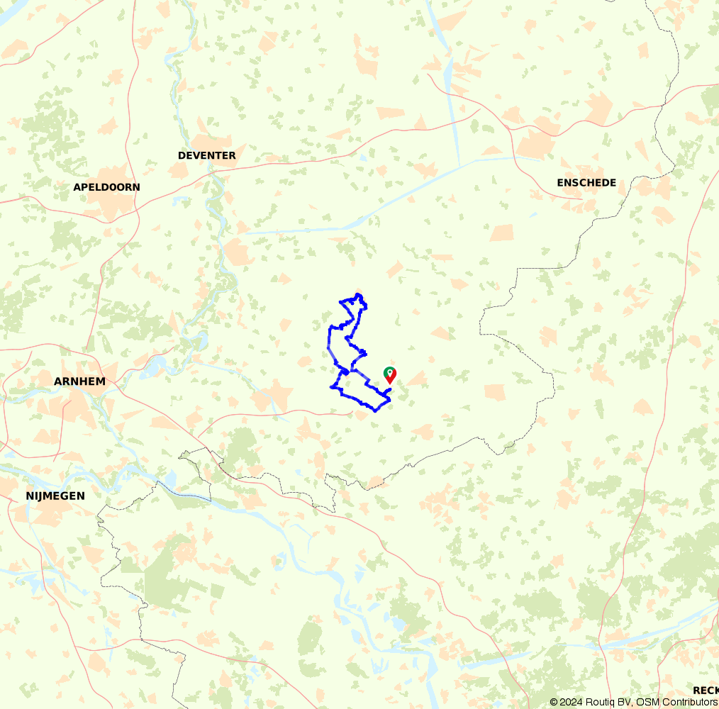 Switch back in Ruurlo - Oost Gelre - Cycling route | Route.nl