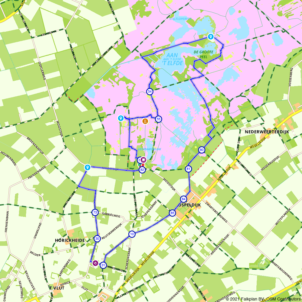 Walking through the Groote Peel from rural Ospel - Nederweert - Hiking ...