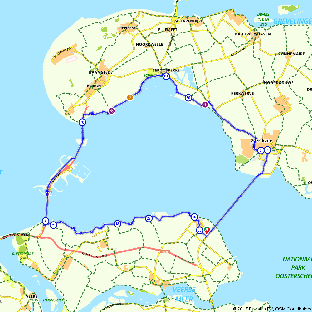 Neeltje Jans - Zeeland Bridge - Noord-Beveland - Cycling route | Route.nl