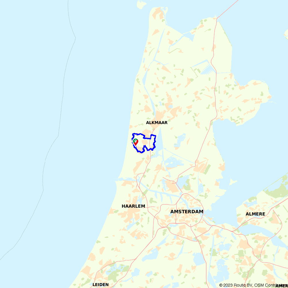 By bike along dunes and bulbs - Castricum - Cycling route | Route.nl