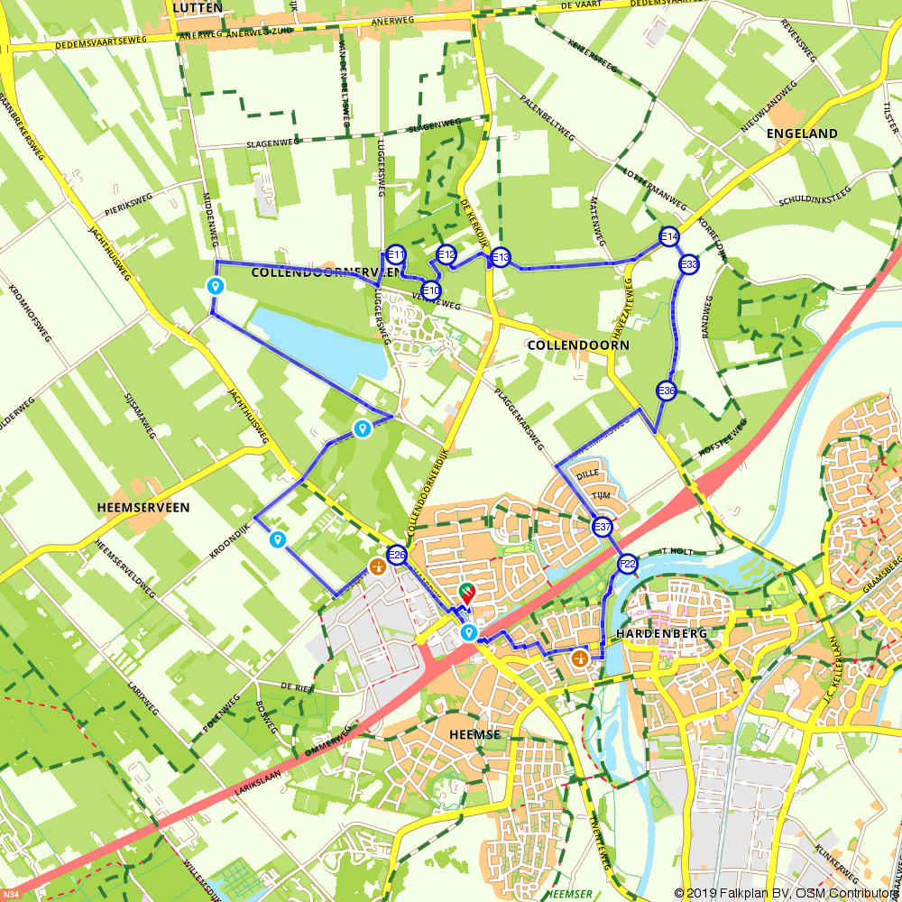 Hardenberg Mill Route via the walking network - Hardenberg - Hiking ...