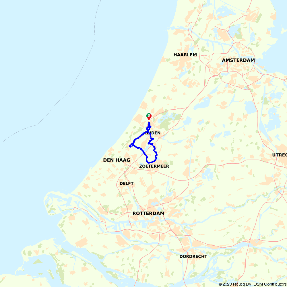 From Oegstgeest to Zoetermeer and Wassenaar - Oegstgeest - Cycling ...
