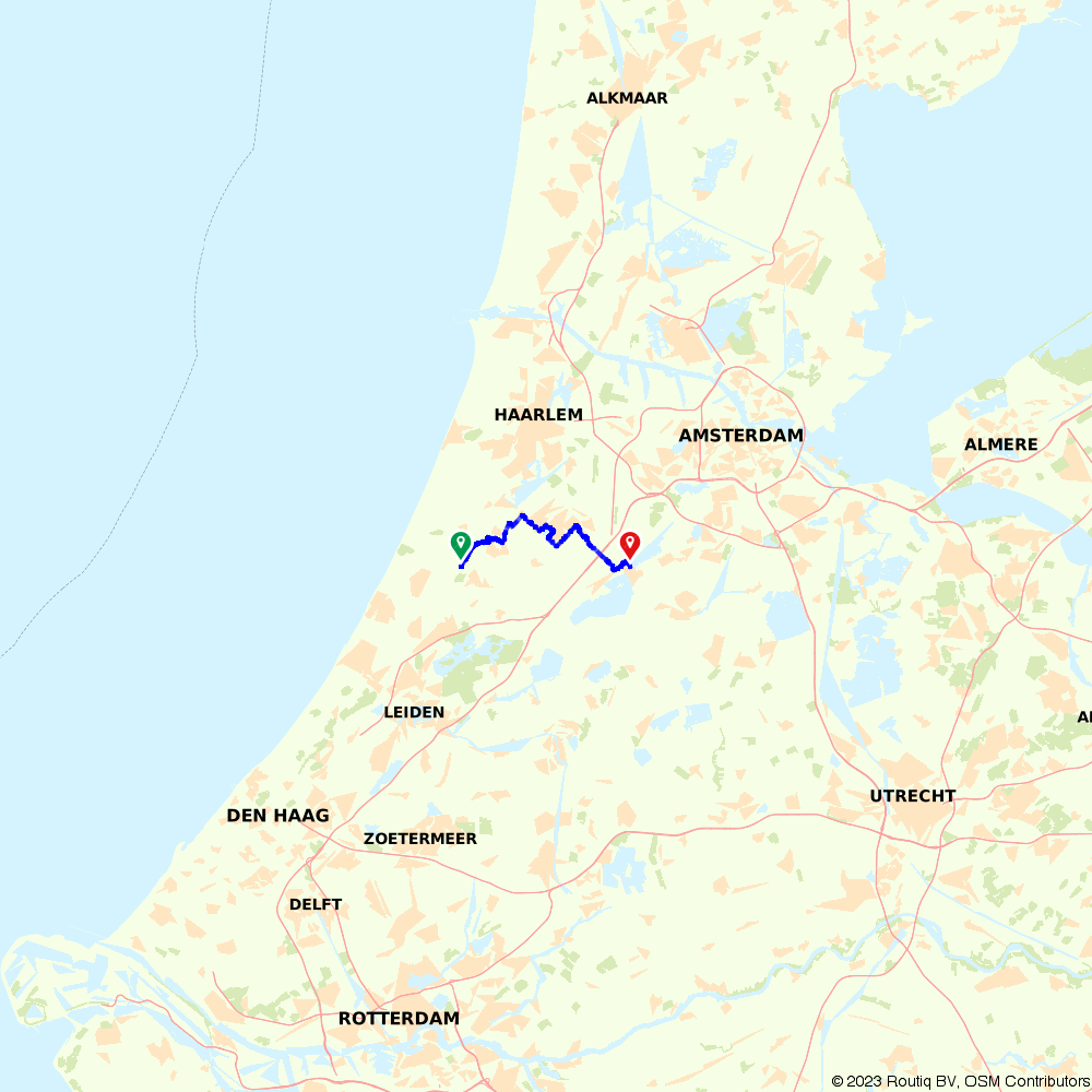 Lisse-Aalsmeer - Lisse - Cycling route | Route.nl