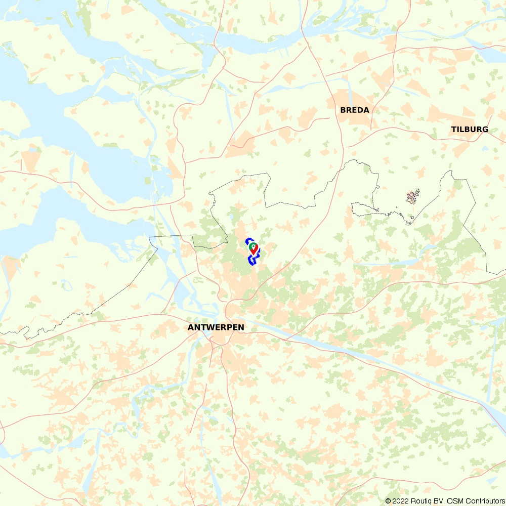 Walking among the soldiers - Brasschaat - Hiking route | Route.nl