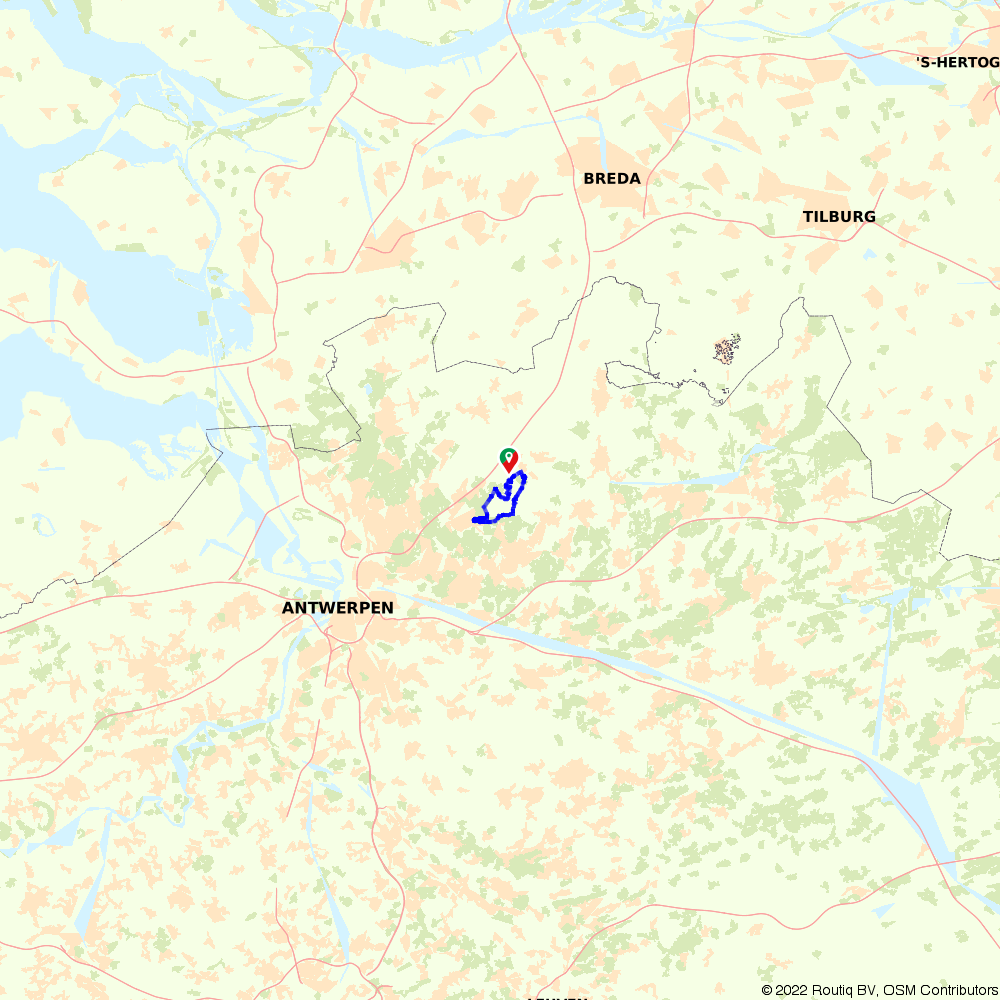 Trappistine path - Brecht - Hiking route | Route.nl