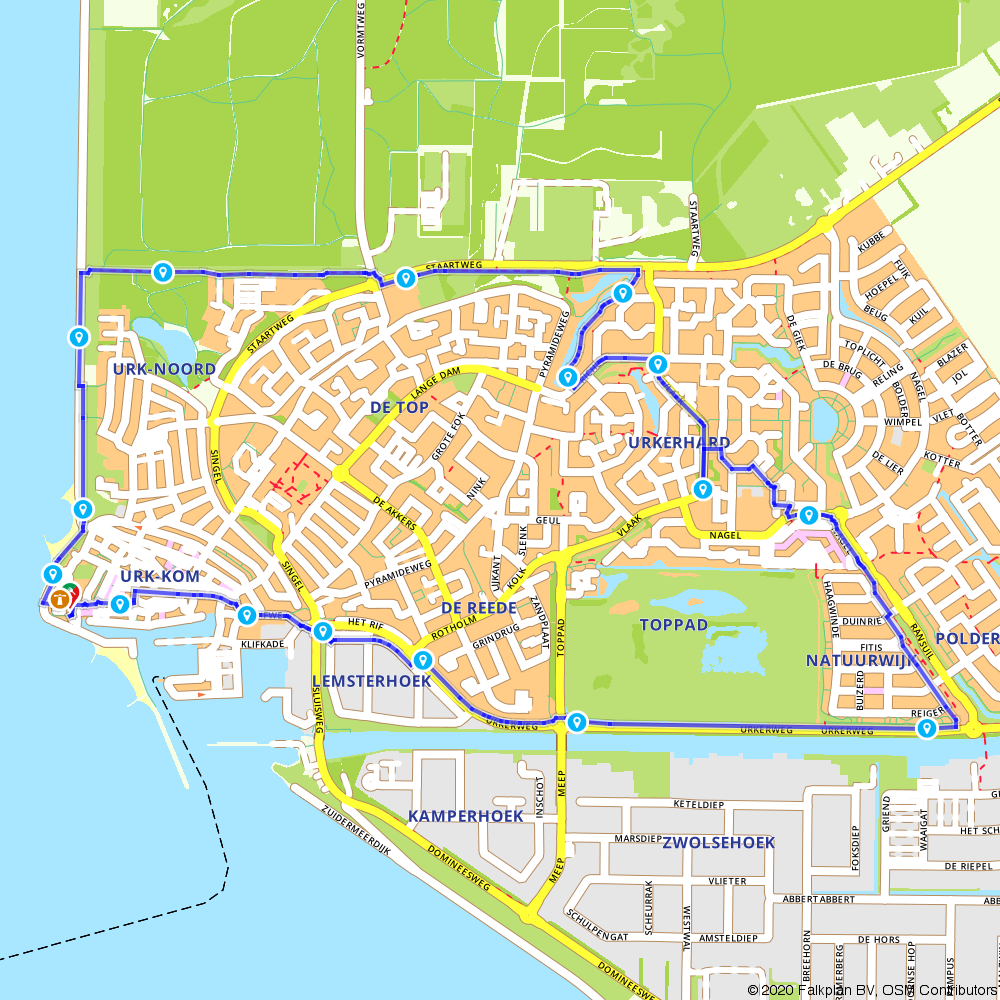 623598 Hiking on Urk