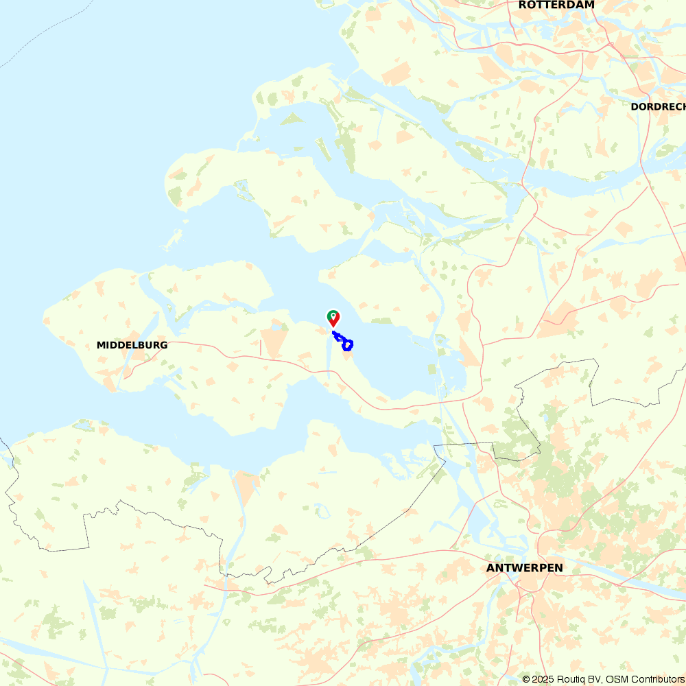 Strolling through Yerseke - Reimerswaal - Hiking route | Route.nl