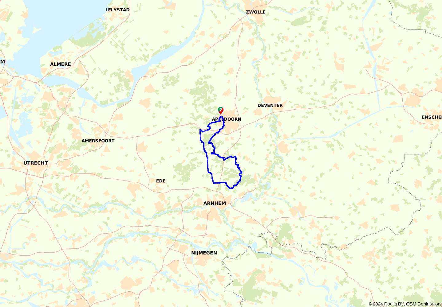 Routiq - 632483 Apeldoorn(Fletcher) Hoenderloo Deelen Veluwezoom Apeldoorn