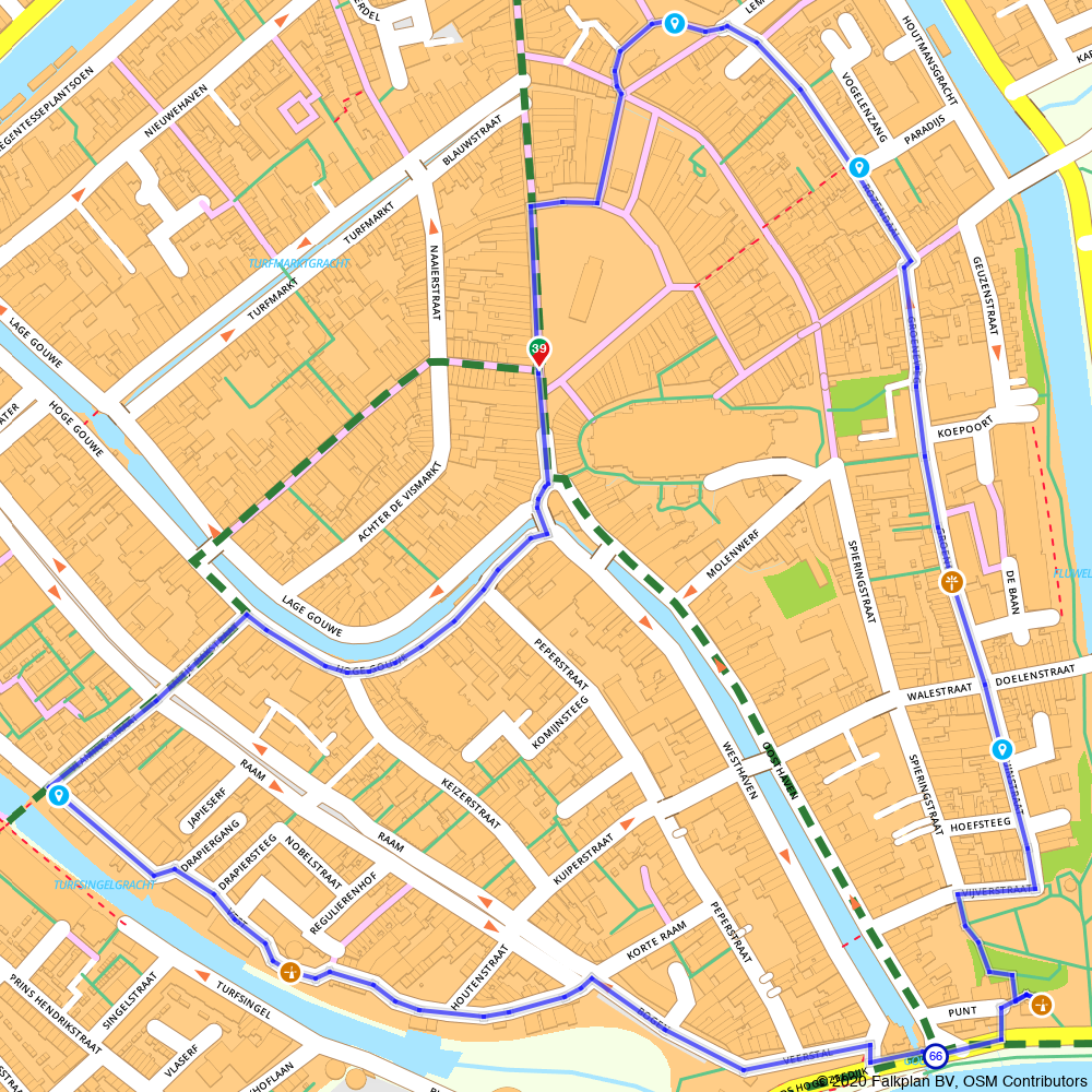 A stroll through Gouda - Gouda - Hiking route | Route.nl