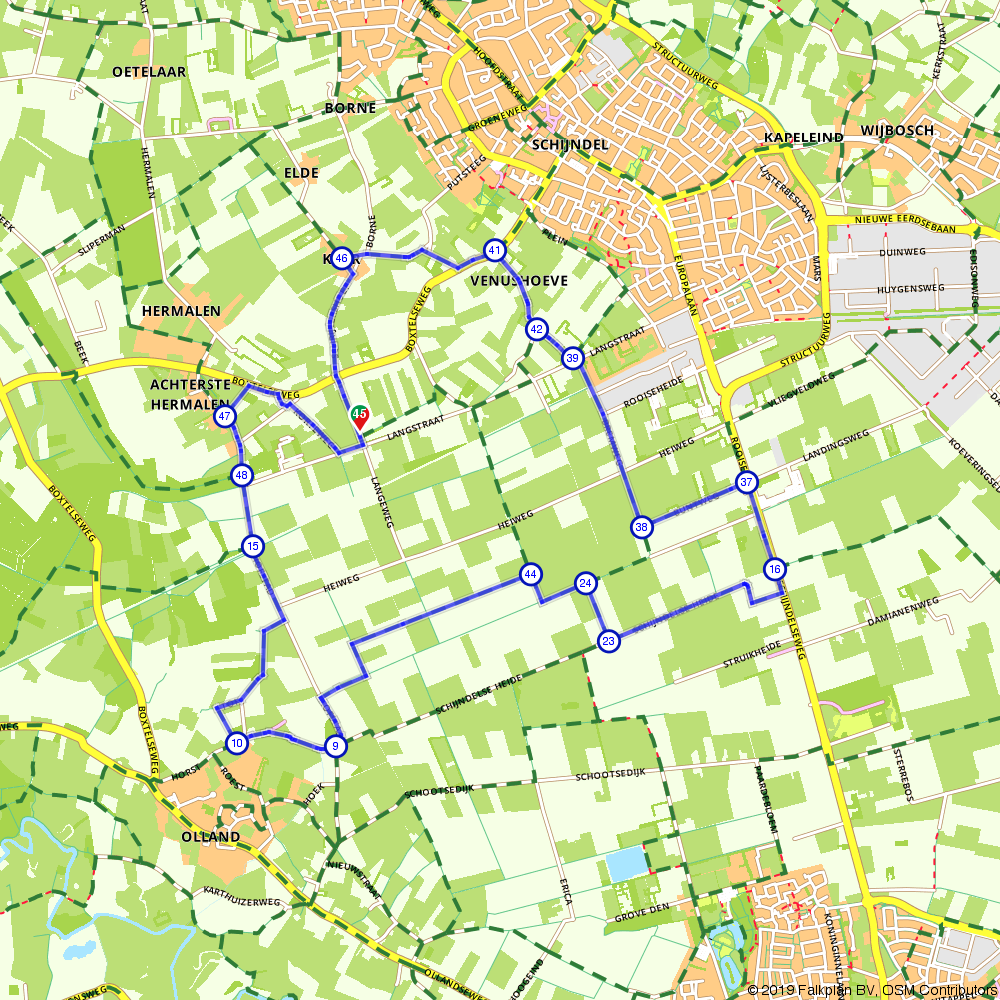 Walking through the countryside of Schijndel - Meierijstad - Hiking ...