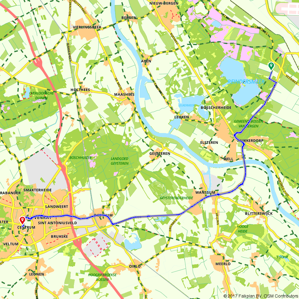 Routiq - 638818 Van Well naar Venray