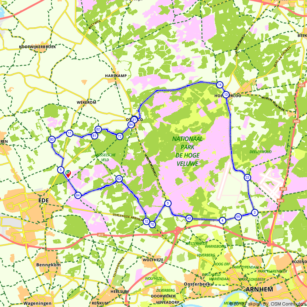 642685 Een rondje om de Hoge Veluwe vanuit Ede