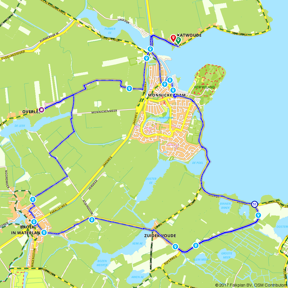 From Katwoude to Overleek and back again - Waterland - Cycling route ...