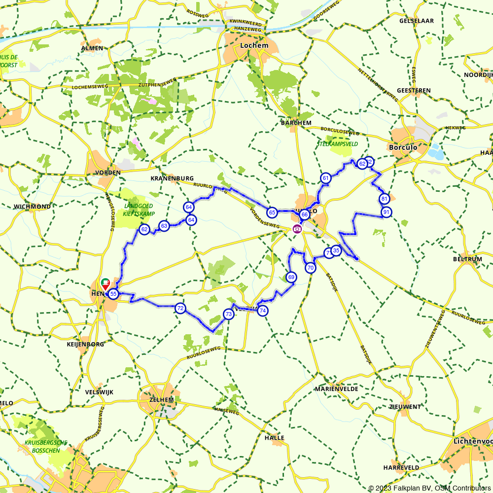 Routiq - 648787 De bosrijke omgeving van Ruurlo