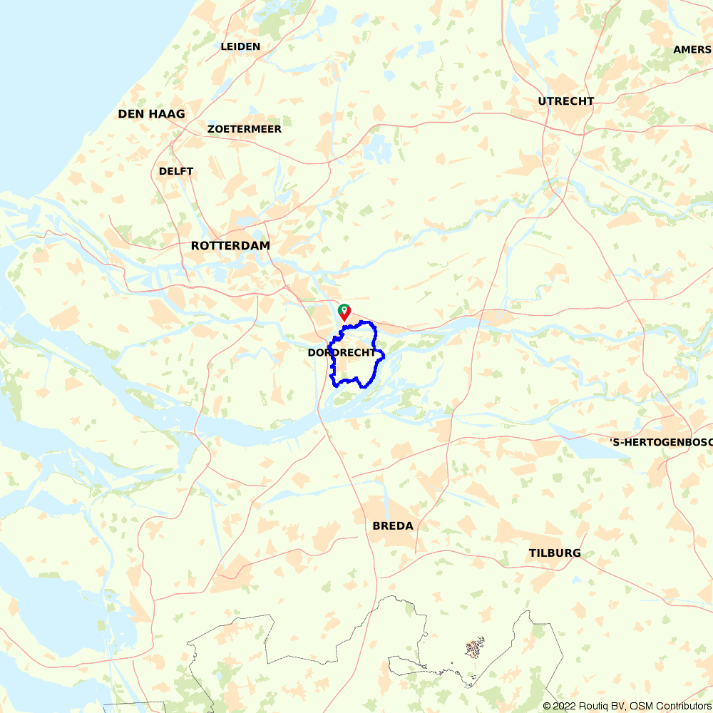 661558 Rondje papendrecht/dordrecht