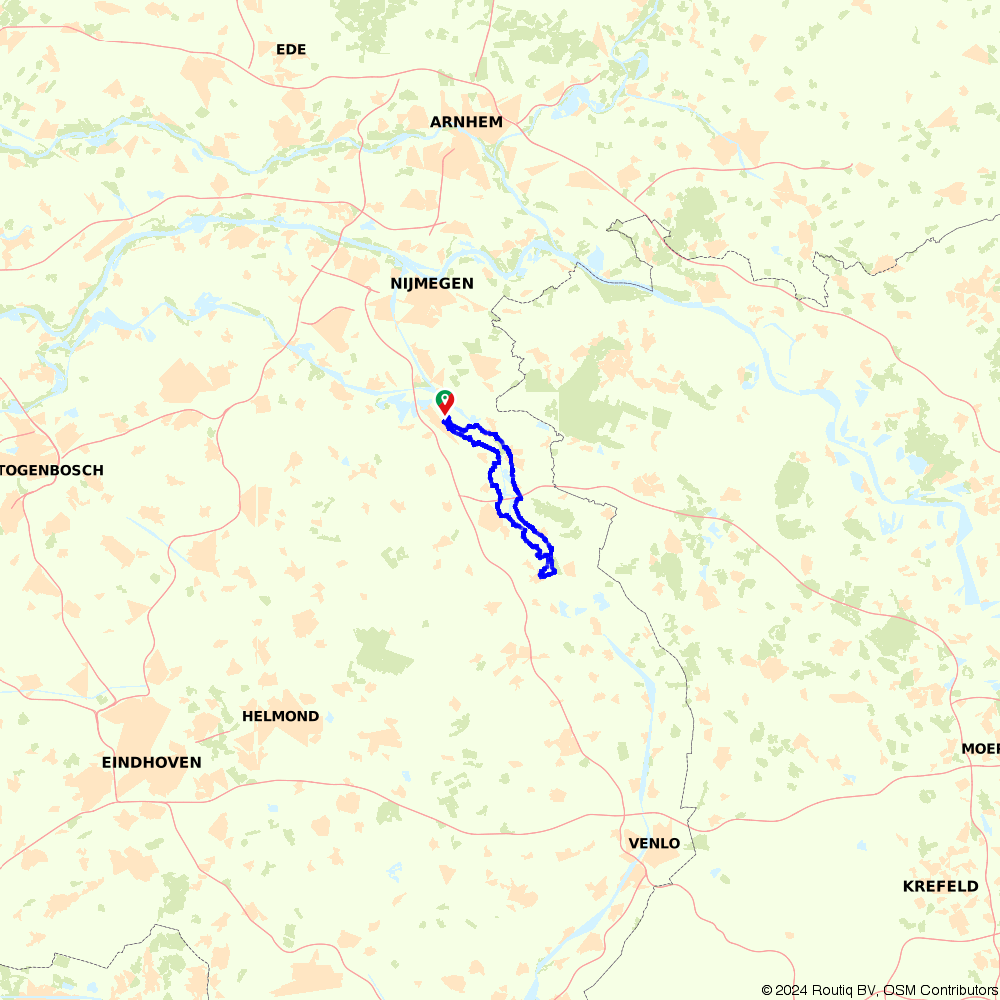 Langs de Maas - Cuijk - Fietsroute | Route.nl