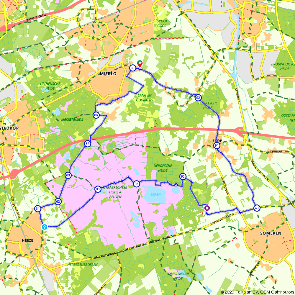 Circle Mierlo-Heeze-Someren-Lierop-Mierlo - Geldrop-Mierlo - Cycling ...