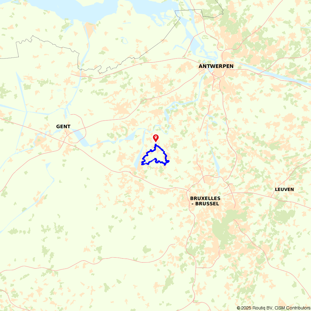 Route.17..Opwijk- Mazenzele -Baardegem - Moorsel - Wieze - - Lebbeke ...