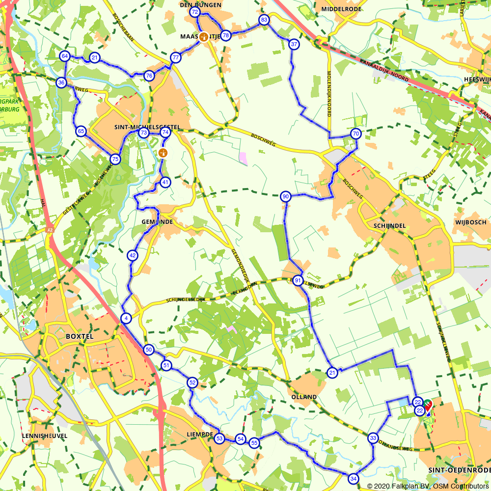 Enjoying the Meierij - Meierijstad - Cycling route | Route.nl