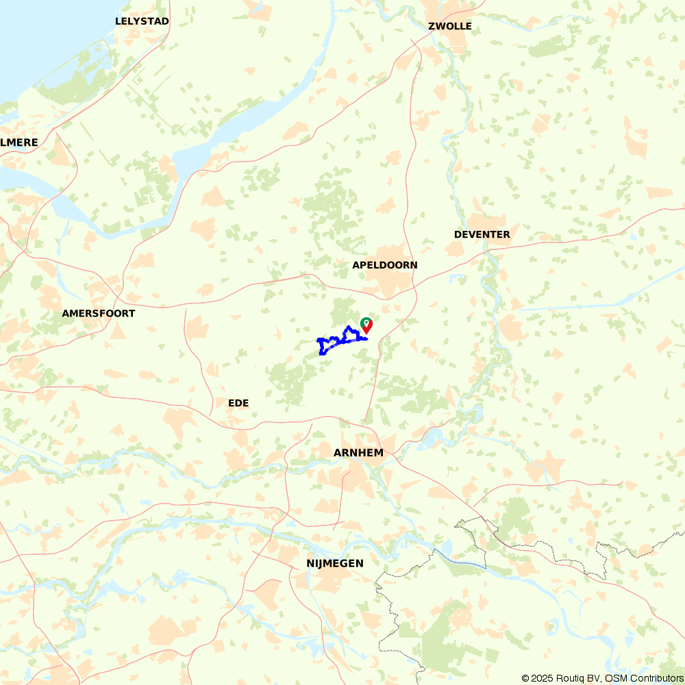 A day of walking on the Veluwe - Apeldoorn - Hiking route | Route.nl