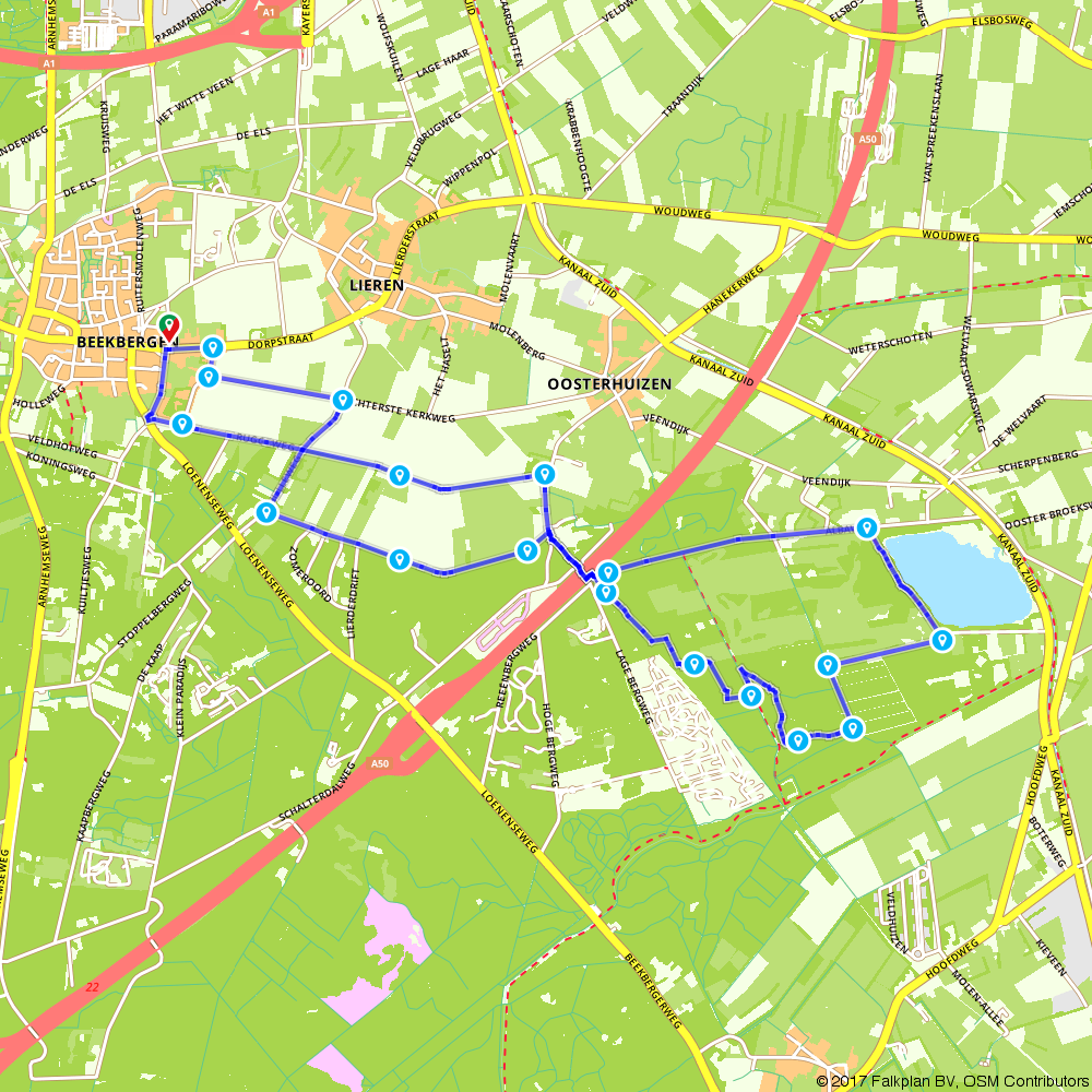 732797 Route through Beekbergen