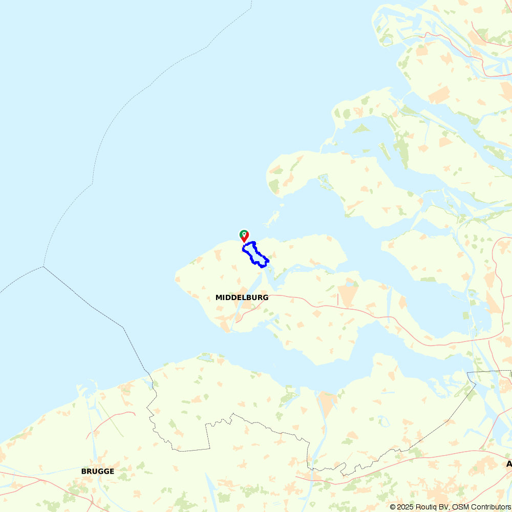 Walking on the delta project the Veerse Gatdam - Veere - Hiking route ...