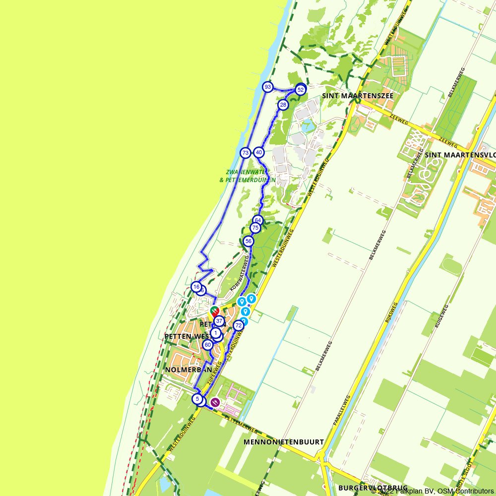 Walking through the Pettemerduinen - Schagen - Hiking route | Route.nl