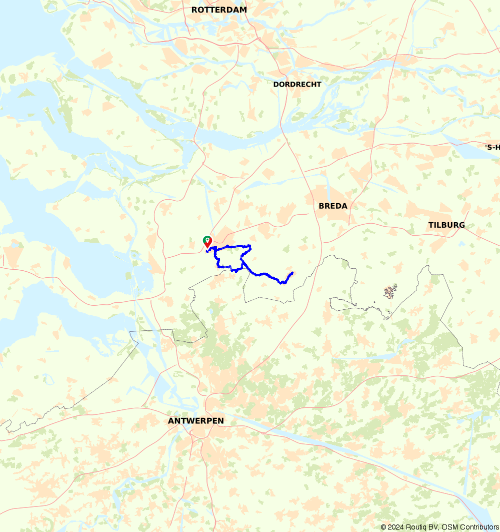 From Roosendaal to Zundert through Buijse and Ruchpense heath ...