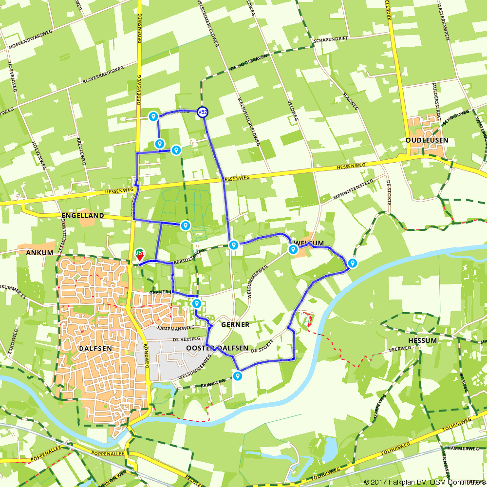 750249 Route through Dalfsen