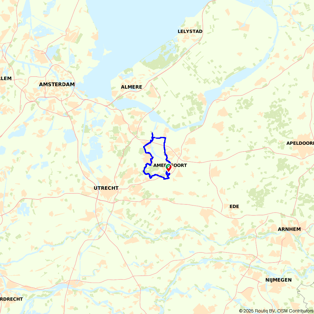 Cycling through Amersfoort and the forests - Leusden - Cycling route ...