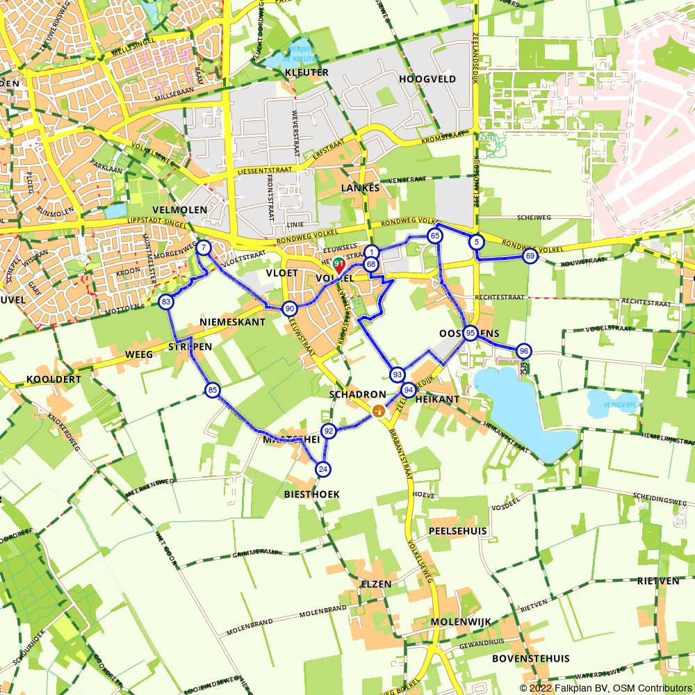 Wandelen door Volkel en omgeving - Uden - Wandelroute | Route.nl