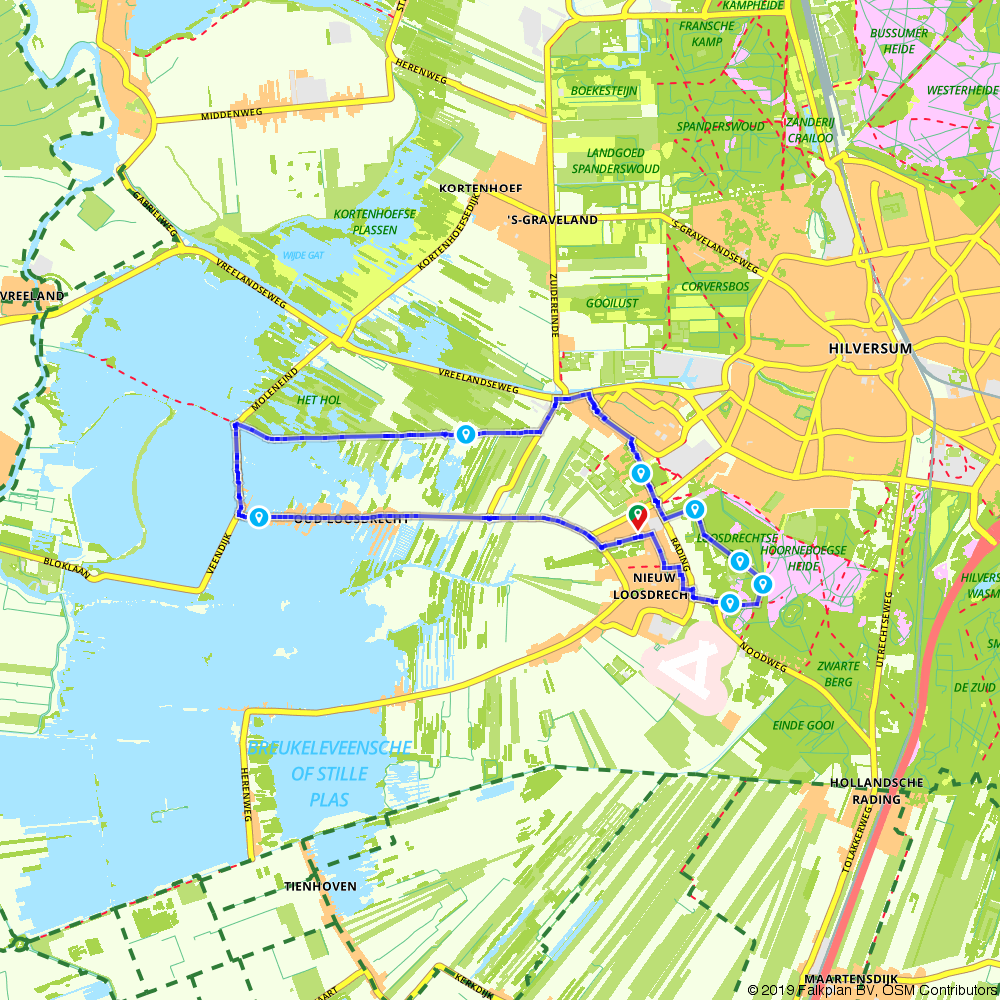 The Loosdrechtse Plassen and the Loosdrechtse Bos - Wijdemeren - Hiking ...