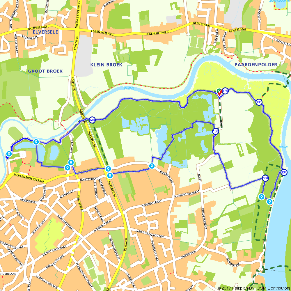 Route...Hamme ..den Bunt 2 - Hamme - Wandelroute | Route.nl