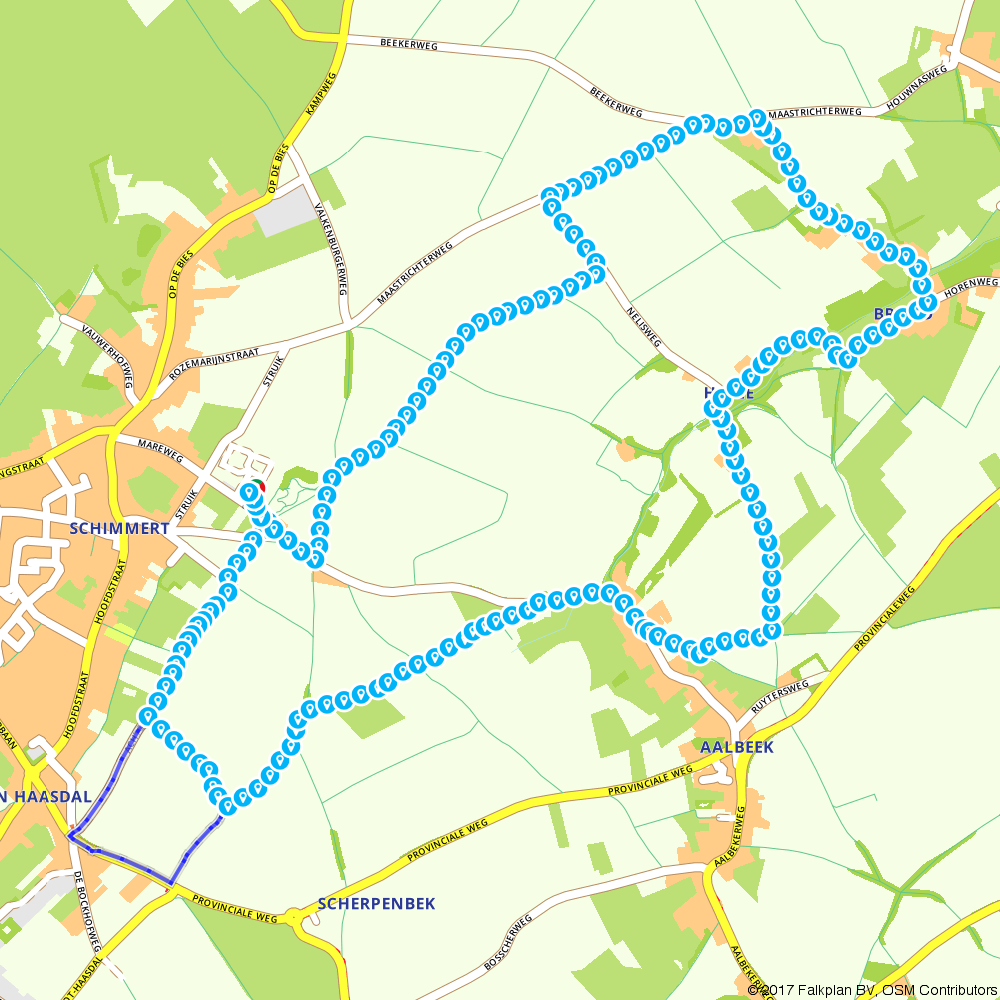 Camping/eetcafé mareveld 1,5 uur/8.5 Km wandeling.gpx - Beekdaelen ...