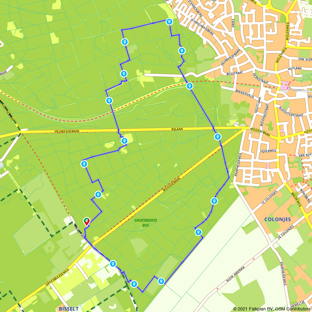 Walking through the Groesbeekse Bos - Berg en Dal - Hiking route | Route.nl