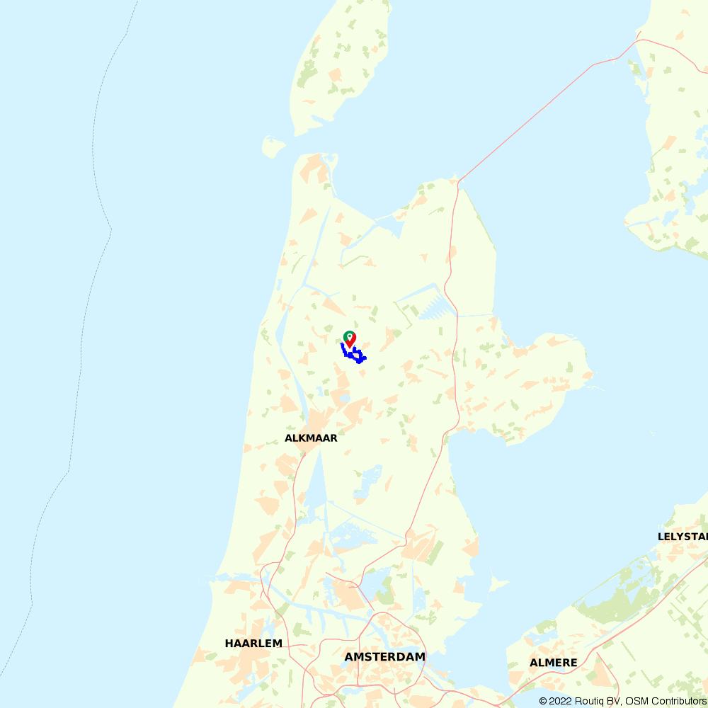 Walking around Waarland - Schagen - Hiking route | Route.nl