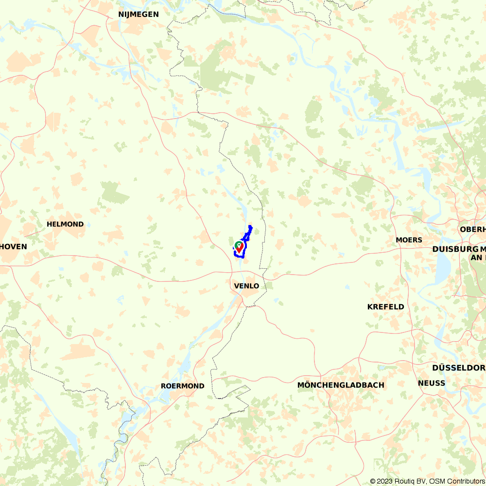 Castle route from Grubbenvorst - Horst aan de Maas - Hiking route ...