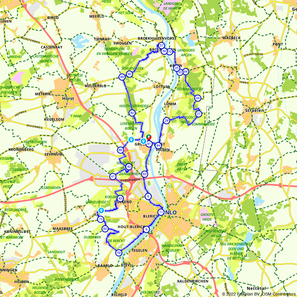 North Limburg Castle Route: past Arcen and Baarlo - Horst aan de Maas ...