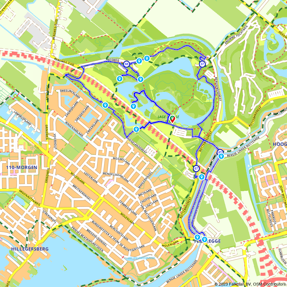 Routiq - 760500 Walking route 760500 - The Lage Bergse Bos ...