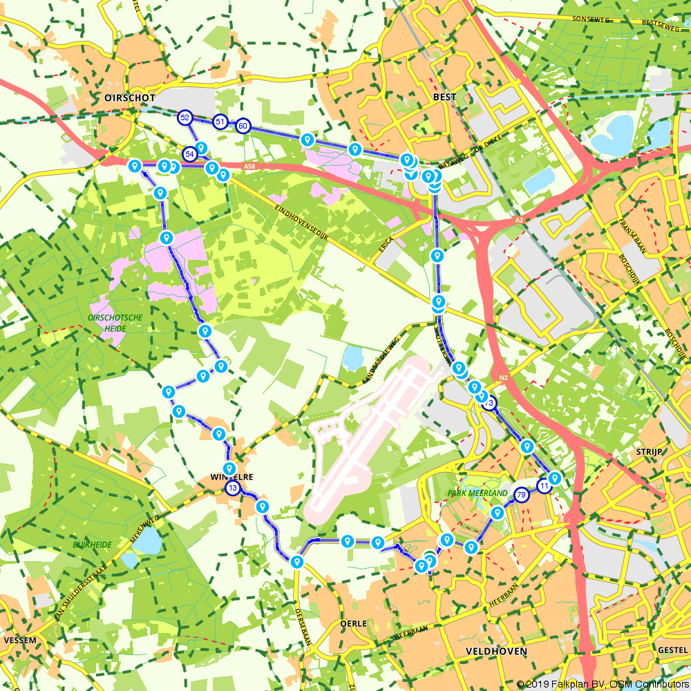 Field-Best-Oirschot-Field - Veldhoven - Hiking route | Route.nl