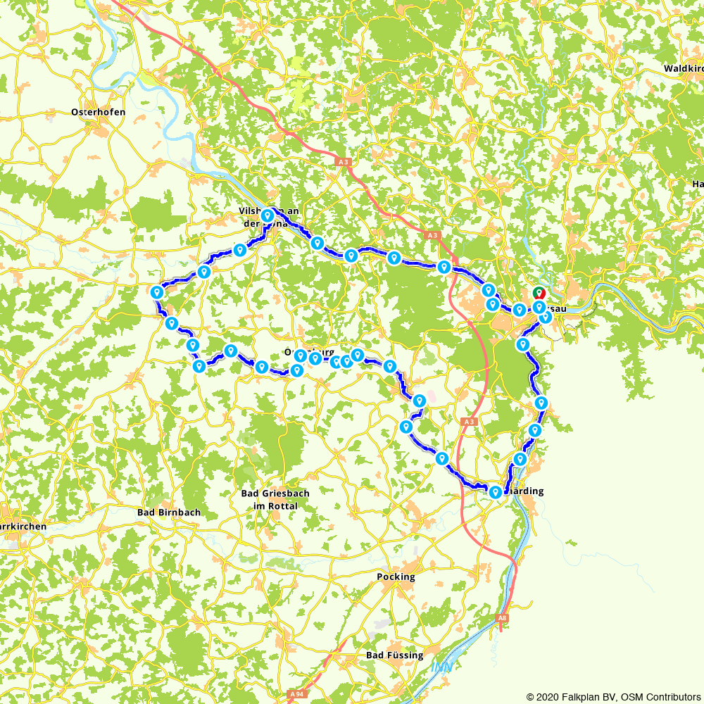 Apfel-Radl-Weg - Passau - Cycling route | Route.nl