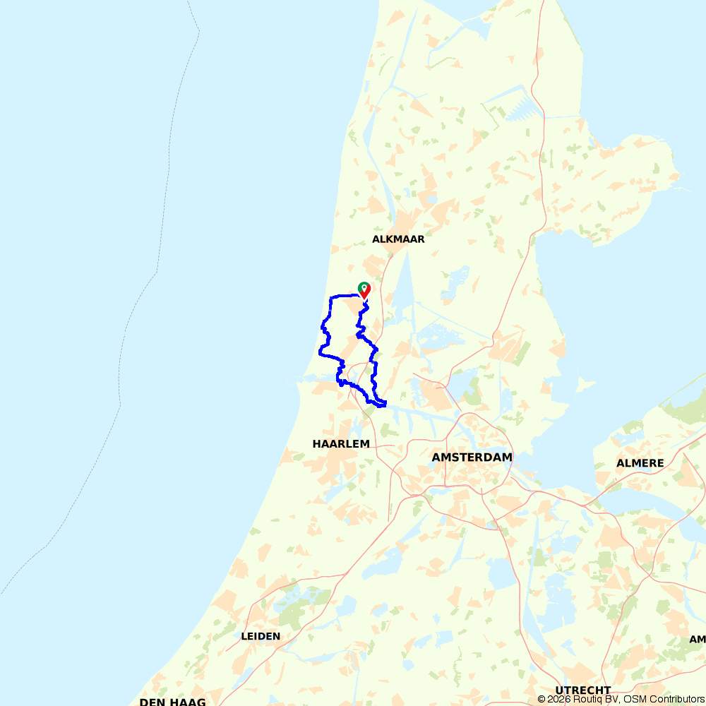 Tour De Hoep and Heemskerk - Castricum - Cycling route | Route.nl