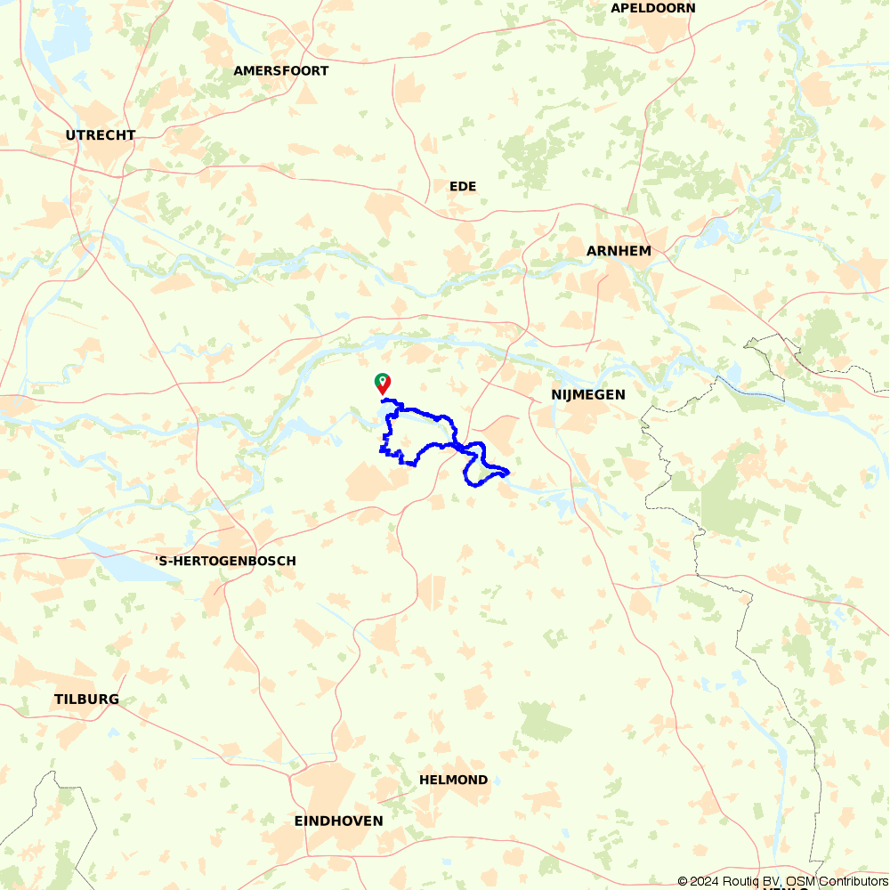 Mooie plekjes langs de Maas - West Maas en Waal - Fietsroute | Route.nl