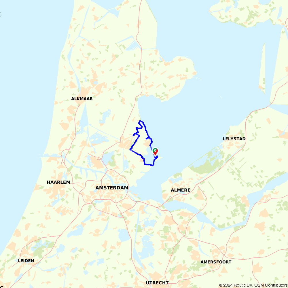 From Marken to towns in the Waterland - Waterland - Cycling route ...