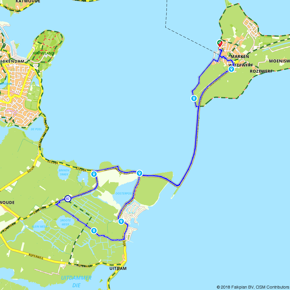 771944 On foot to Waterland from Marken
