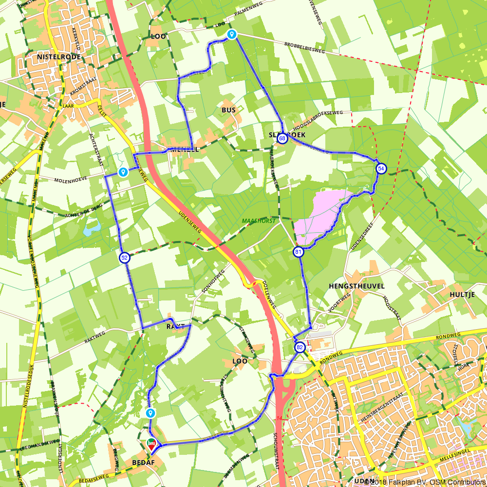 Yopper-Brabant-2018 - Uden - Fietsroute | Route.nl