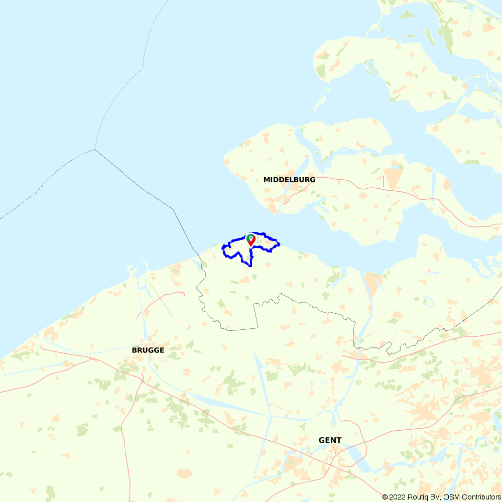 Round Groede - Sluis - Cycling route | Route.nl