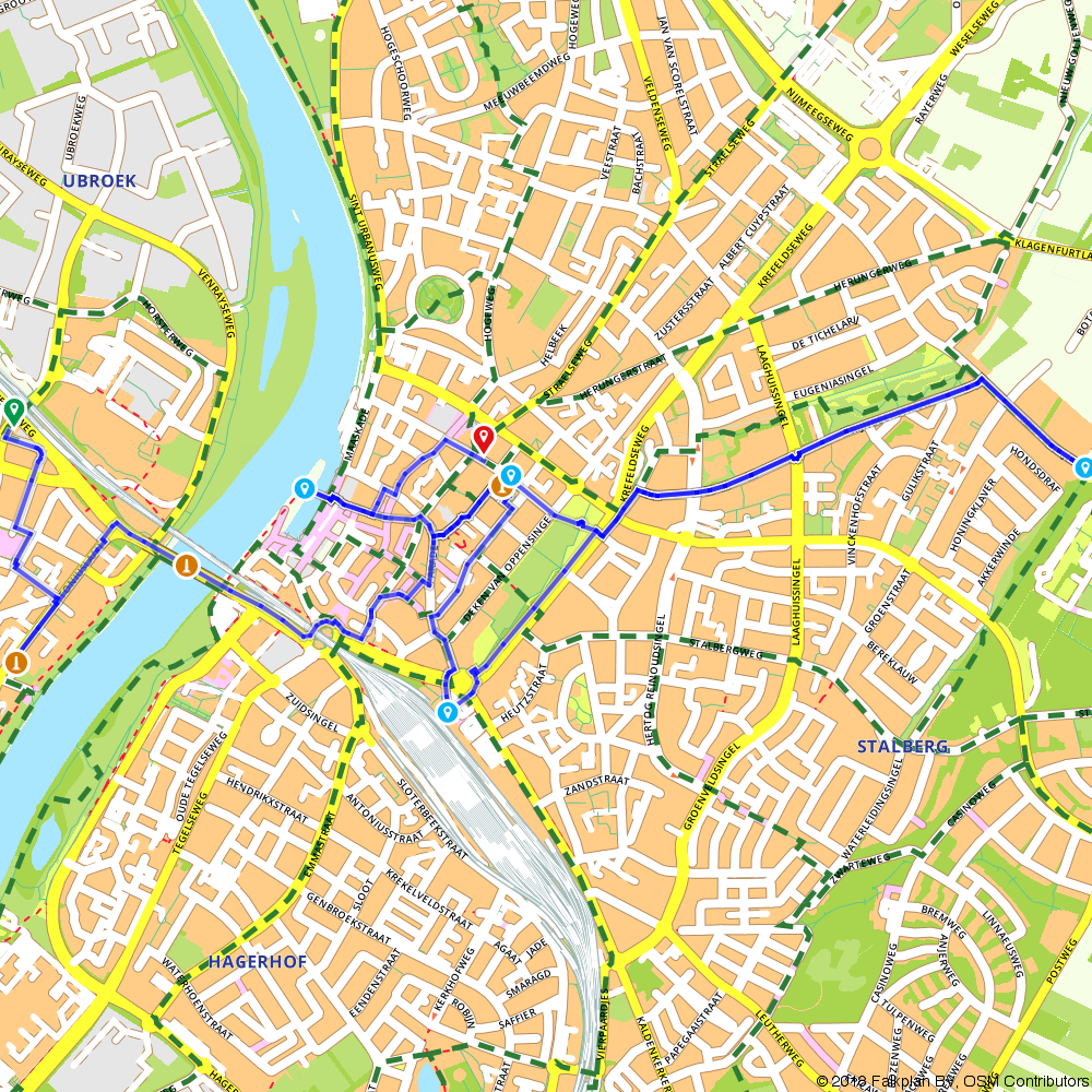 walking route venlo - Venlo - Hiking route | Route.nl